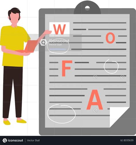 Best Man Check Mistakes In Writing Illustration Download In Png