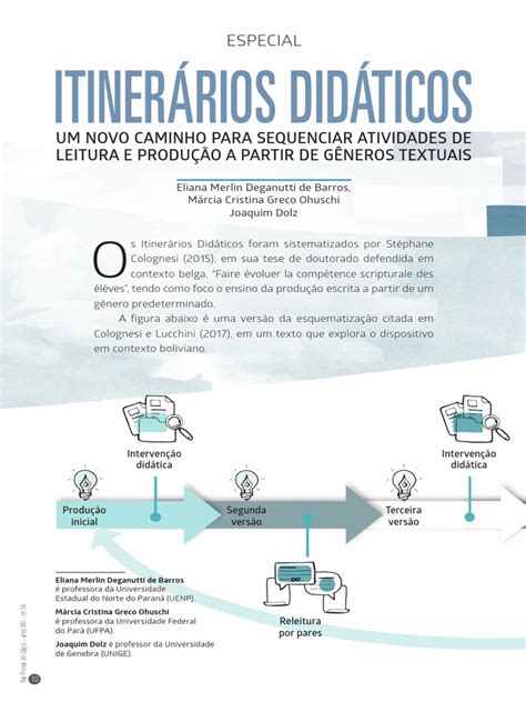 barros itinerarios didaticos um novo caminho para sequenciar