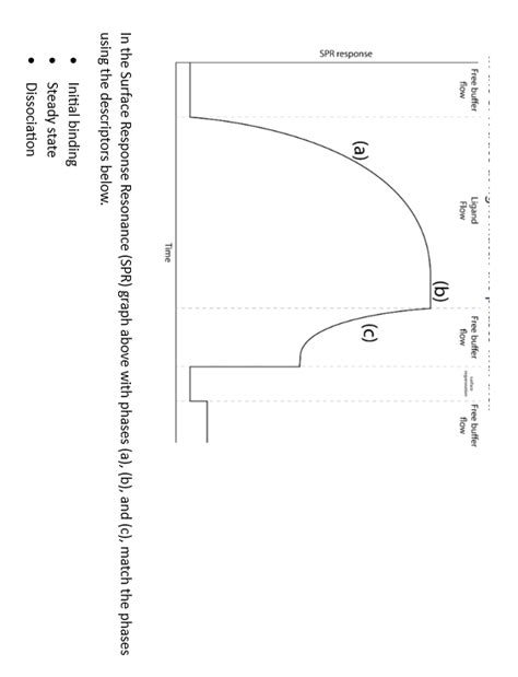 Solved In The Surface Response Resonance Spr Graph Above