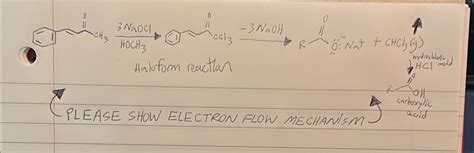 Solved Please Show Electron Flow Mechanism Chegg Com