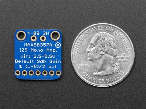 breakout dell amplificatore in classe d adafruit i2s 3w max98357a