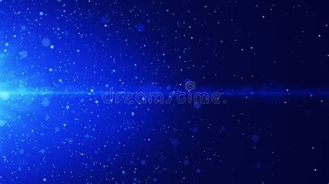 A Dynamic Wave Of Luminous Particles Flying Horizontally Sparkling Bright Particles Fly In