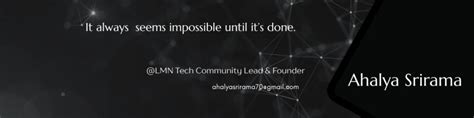 ahalya srirama founder and ceo lmnosa technologies events courses internships technical