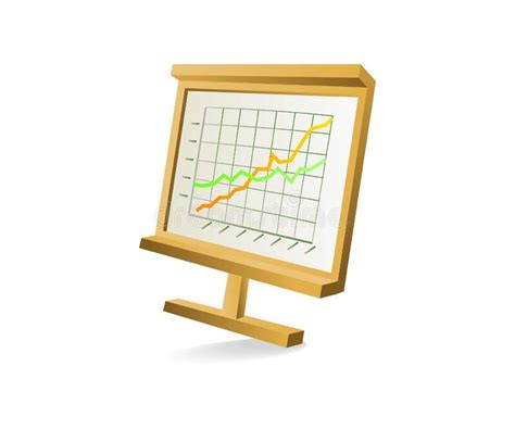 Flat Isometric 3d Illustration Business Analyst Blackboard Concept