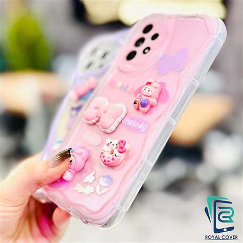 قاب عروسکی دخترانه صورتی عرضه انواع لوازم جانبی موبایل رویال کاور