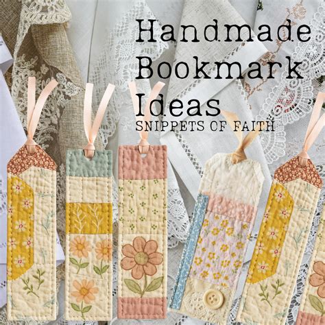 Handmade Bookmark Ideas Bookmarks With Fabric Diy Fabric Book Marks