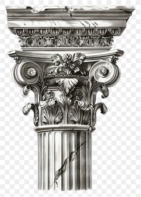 Png Detailed Classical Architectural Column Free Png Rawpixel