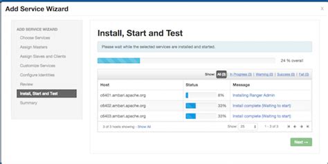 3 Complete The Ranger Installation Hortonworks Data Platform