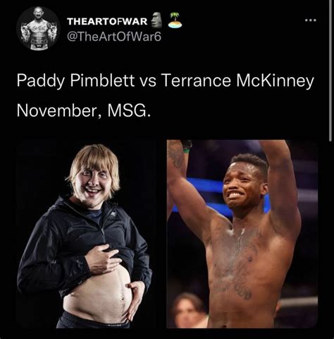 Terrance Mckinney Faces Drew Dover Next Weekend His Last Fight Was Last Weekend He Is Going