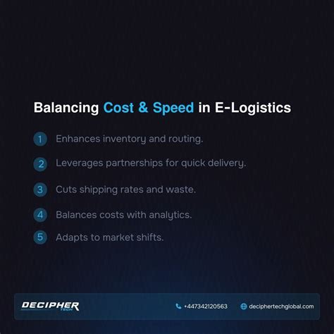 How E Logistics Is Accelerating Speed And Cost Decipher Tech Posted