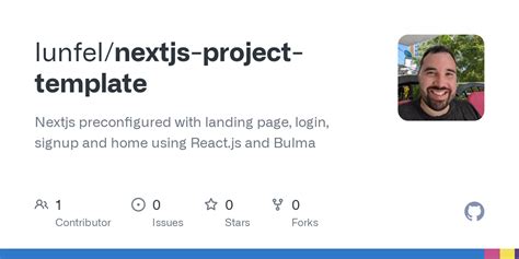 github lunfel nextjs project template nextjs preconfigured with