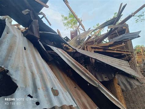 မင်းလှမြို့နယ်ရှိ ကျေးရွာ ၂ ရွာကို စစ်တပ်က ယနေ့ နံနက်ပိုင်းတွင် မီးရှို့ဖျက်ဆီးနေ၊ နွားထိုးကြီးမ