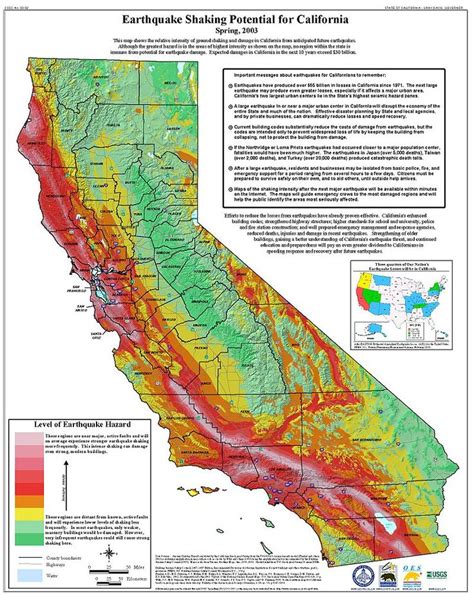 List Of Earthquakes In California San Andreas Fault California Map