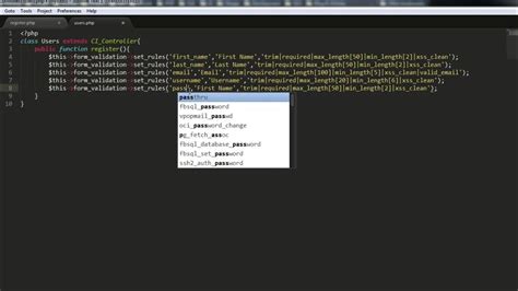 codeigniter app part 5 form validation youtube