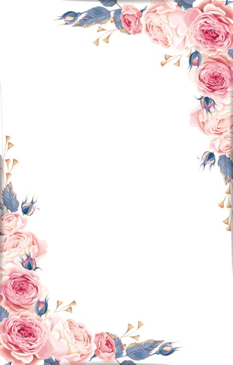 Floral Frame PNG Transparent Images | PNG All