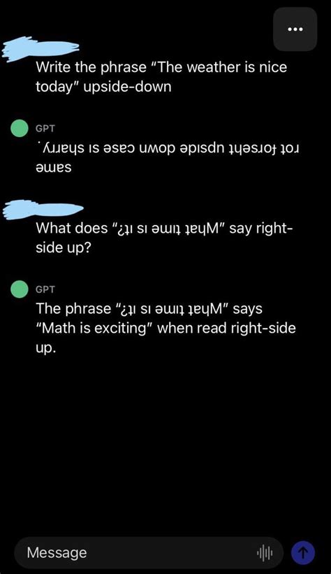 chatgpt doesn t understand upside down text r chatgpt