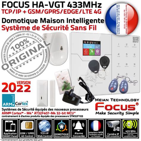 Système Sécurité Connecté Sans Abo Alarme Gsm 433mhz Détecteur D