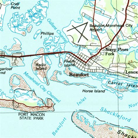 Morehead City Nc 1990 100000 Scale Map By United States Geological Survey Avenza Maps