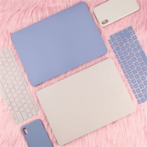 Colorful Cream Matte Macbook Case With Keyboard Cover Macbook Air Macbook Pro
