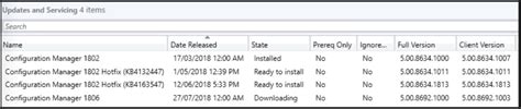 Venu Singireddys Blog Step By Step Sccm 1806 Upgrade Guide