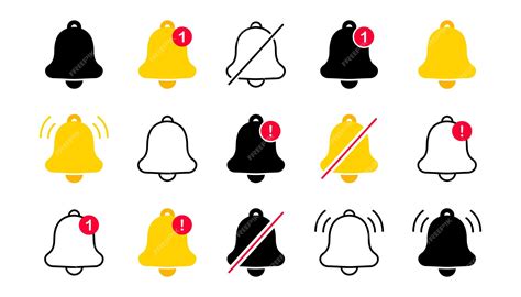 알림 벨 아이콘 설정 알림 메시지 알람 기호 들어오는 인박스 메시지 새로운 메시지 알림 아이콘 울리는 종 새 알림 시계 및 스마트폰 알람 알림 프리미엄 벡터