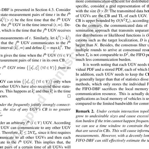 Example Of Fifo Dbf For The 1 St Ugv At Time K Only The Measurement Download Scientific