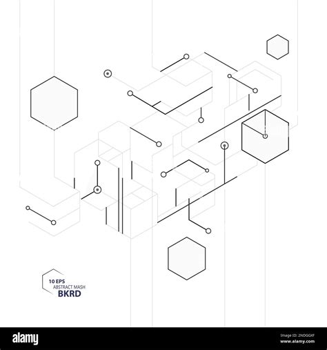 Vector Abstract Hexagon Background Connect Abstract Shapes Design Stock Vector Image And Art Alamy