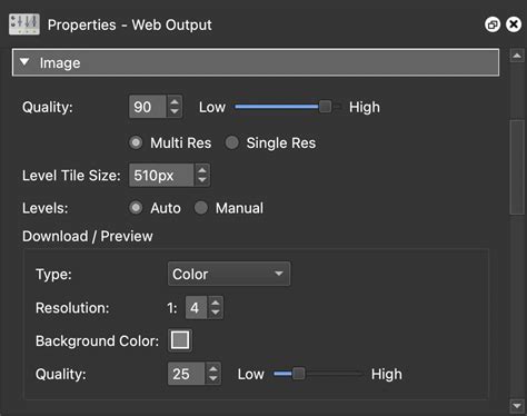 web output properties pano2vr 7 1 documentation garden gnome