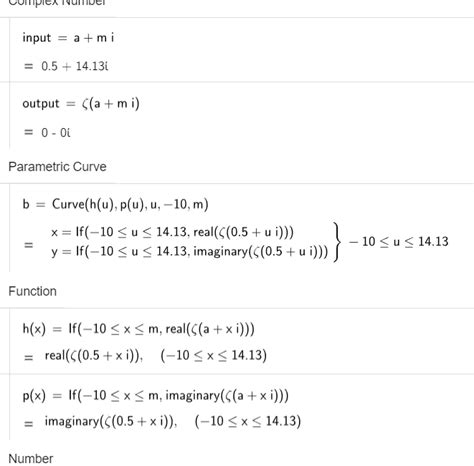 Graph Of Riemann Zeta Function R Geogebra