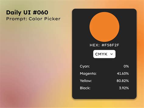 Daily Ui 060 Color Picker By Aliya Robin On Dribbble