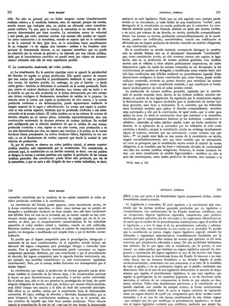 6 Kelsen Teoría Pura Del Derecho Capítulo 5 Pdf Constitución