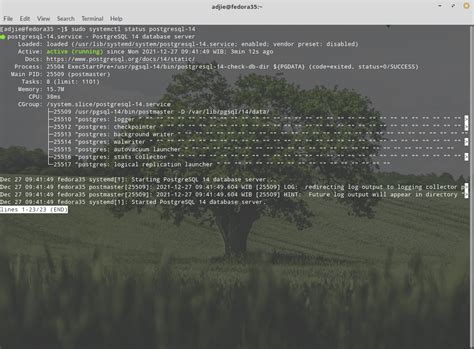 How To Install Postgresql 14 On Fedora 35 Server