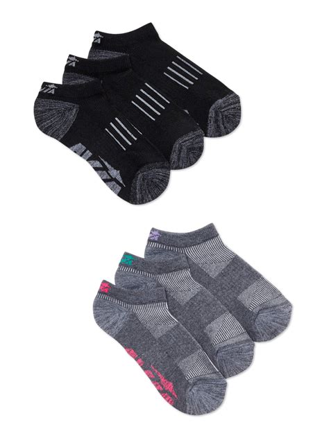 Avia Womens Pro Tech 1 2 Cushion No Show Socks 6 Pack
