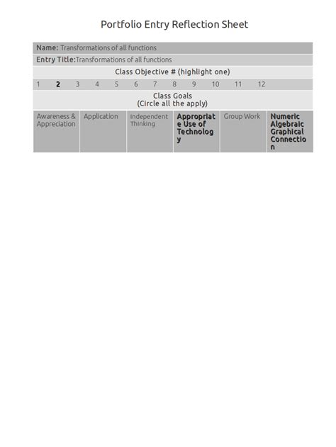 Transformations Of All Functions — Precalc Final Project 10 Documentation
