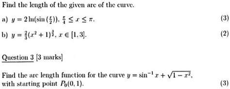 Solved Texts Find The Length Of The Given Arc Of The Curve Ay 2n
