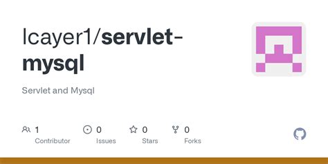 GitHub Lcayer1 Servlet Mysql Servlet And Mysql