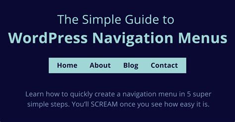 How To Create A Navigation Menu In Wordpress • Nora Cheikh