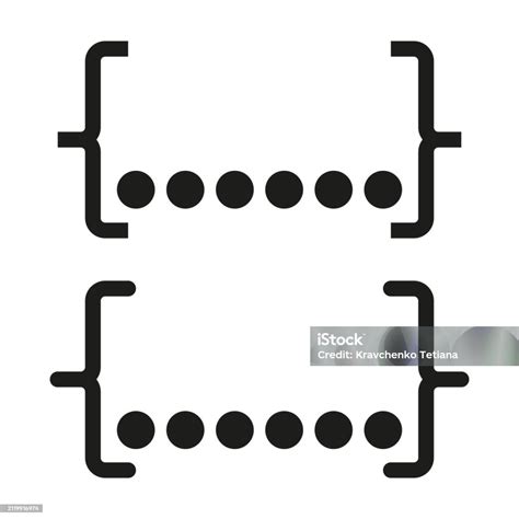 Digital Code Brackets And Dots Symbol Programming And Coding Concept