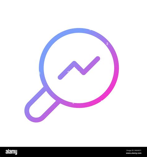 Analytic Tool Pixel Perfect Gradient Linear Ui Icon Stock Vector Image