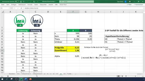 Perform 2 Sample T Test For Proportions In Excel
