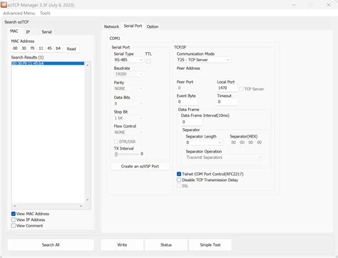 Rs485 Ethernet Eniris Documentation
