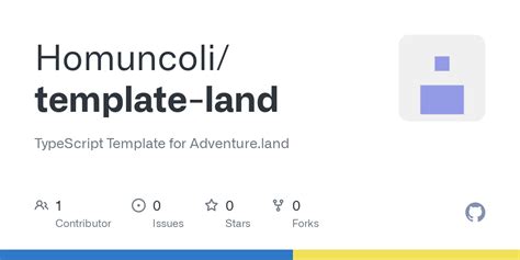Github Homuncolitemplate Land Typescript Template For Adventureland