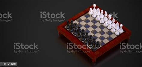 복사 공간 3d 컴퓨터 생성 이미지가있는 체스 보드의 체스 조각 0명에 대한 스톡 사진 및 기타 이미지 0명 3차원 형태 개념 Istock