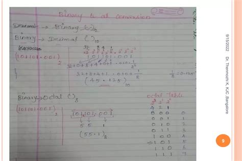 number systems binary decimal octal hexadecimal and coversion pptx