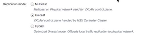 NSX VXLAN Control Plane Replication Modes Design Decision DoOdzZZ S Notes