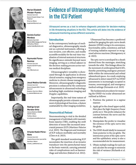 Ultrasound Icu Icu Management And Practice