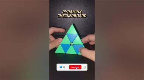 pyraminx rubik s checkerboard pattern shorts rubikscube viral youtube