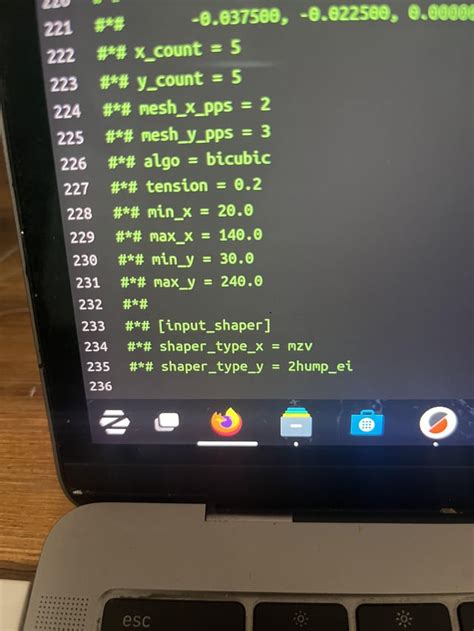 input shaper question value positioning r klippers