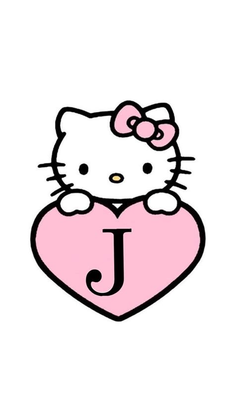 Hello Kitty “j” In 2025 Hello Kitty Items Hello Kitty Wallpaper