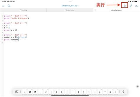 Ipadでプログラミング！！ Pythonistaを使った本格開発（練習問題あり！） キカガクブログ